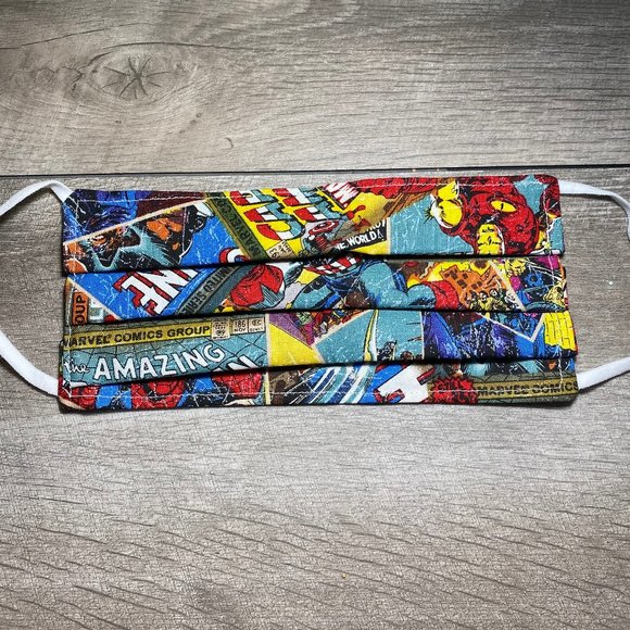 Accessories | Superhero Comic Print Adult Face Mask | Poshmark